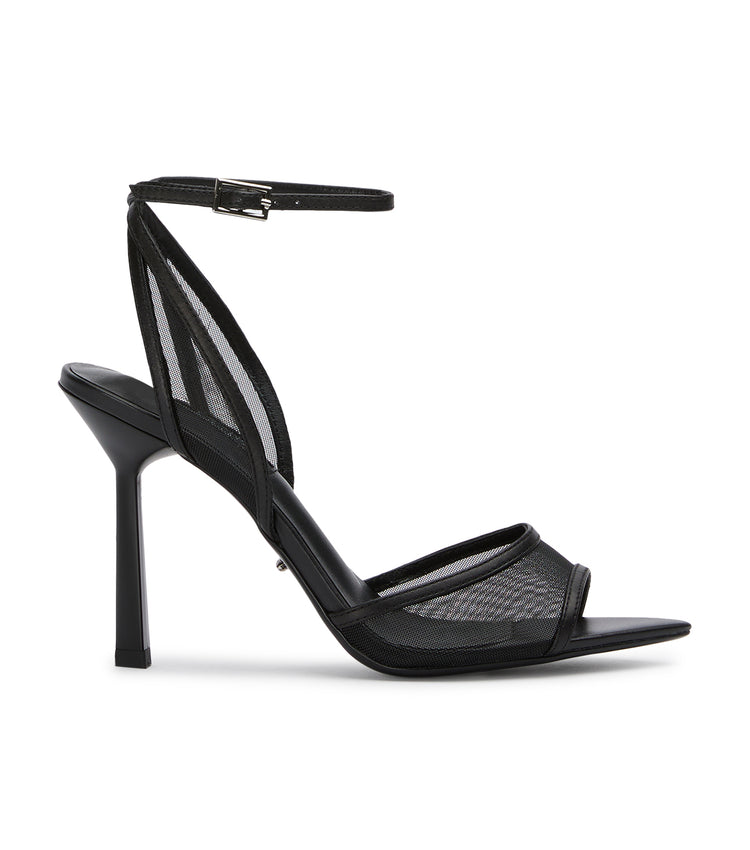 Miley Black Nylon/Black Heels | Heels | Tony Bianco USA