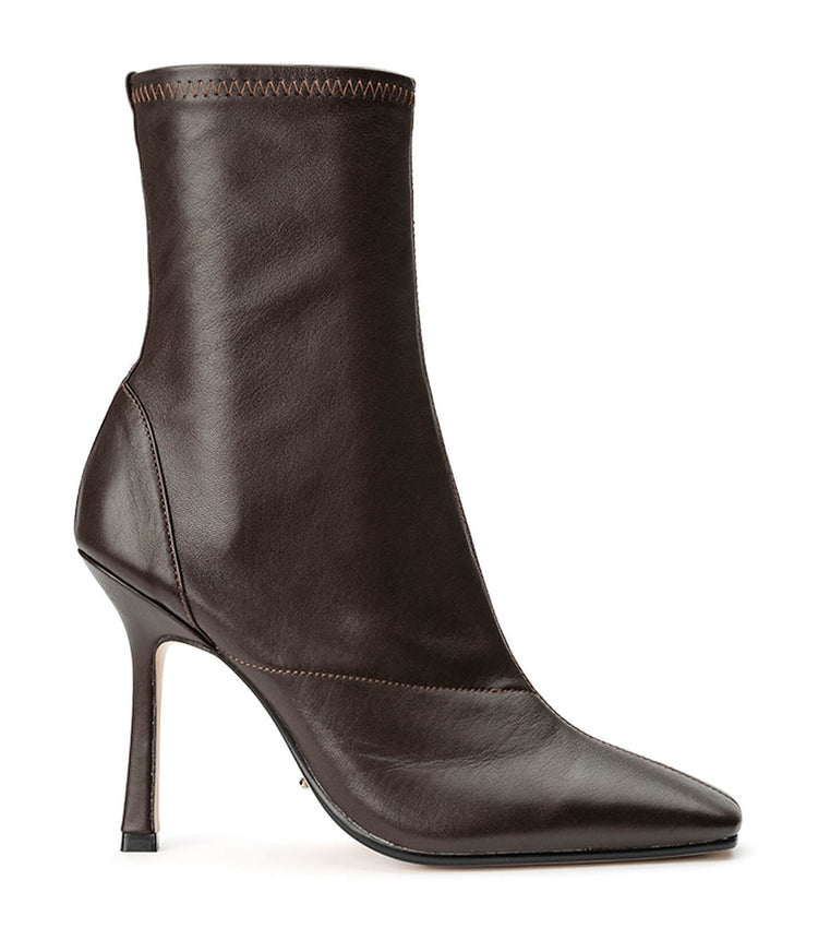 Halsey Chocolate Nappa Ankle Boots | Boots | Tony Bianco USA