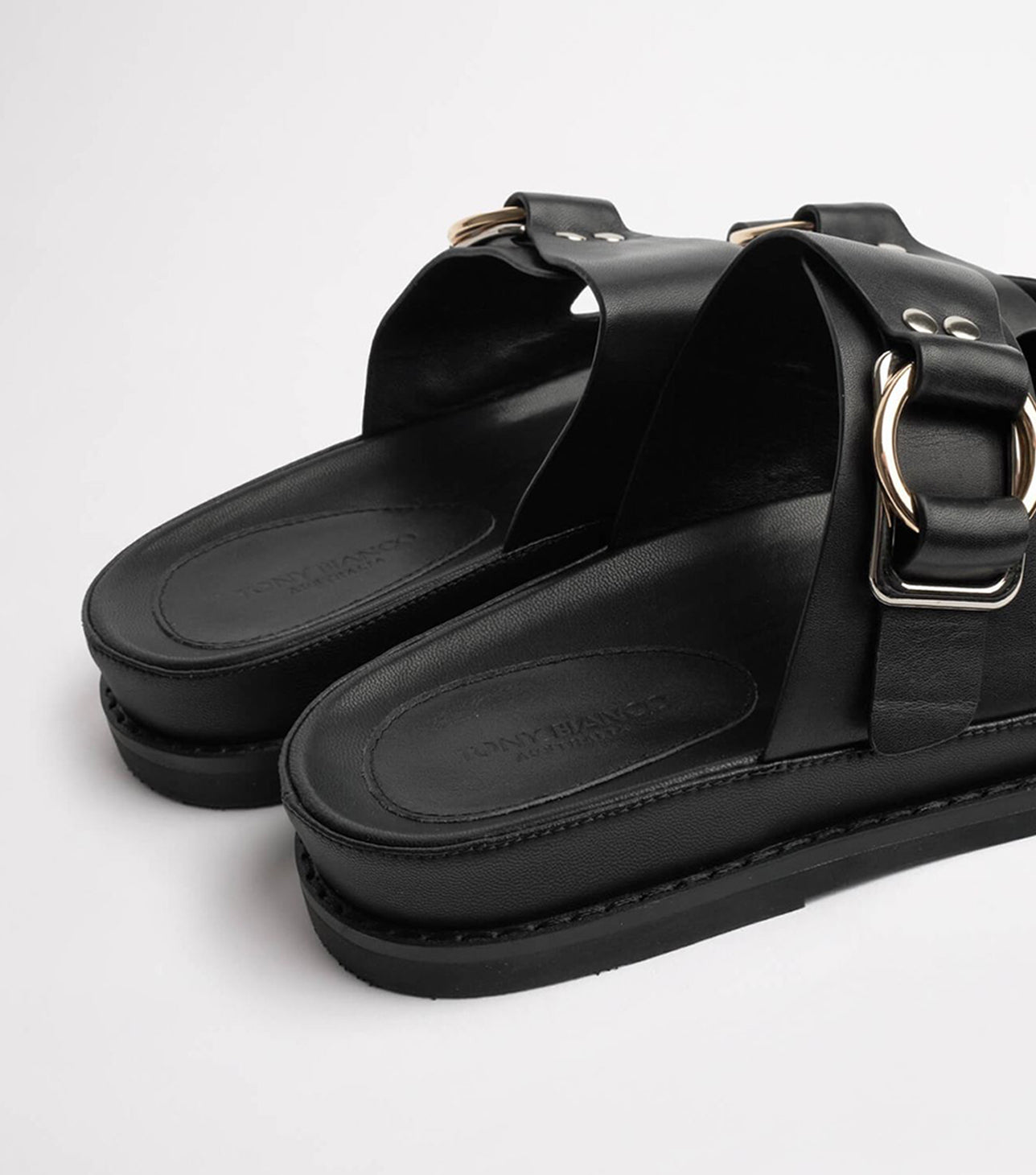 Hunter Black Como Sandals | Sandals | Tony Bianco USA